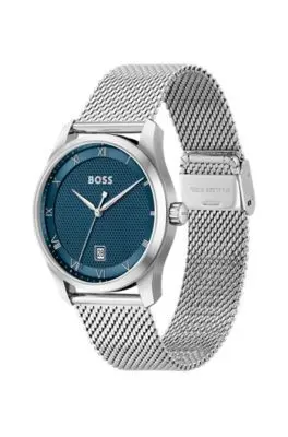 BOSS Principle Mesh-bracelet Watch With Patterned Dial - Assorted Pre Pack