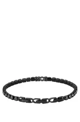 BOSS Chain Tennis Bracelet With Crystals