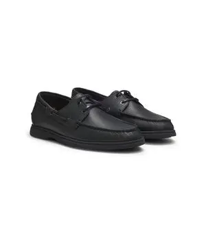BOSS Leather Boat Shoes
