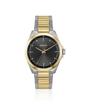 Hugo Two-tone Watch With Textured Dial - Assorted Pre Pack