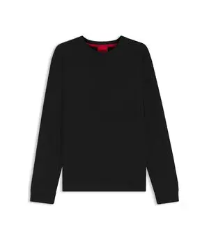 Hugo Waffle-jacquard Pajama Top - Black