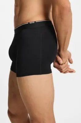 BOSS Three-pack Of Bamboo-blend Boxer Briefs
