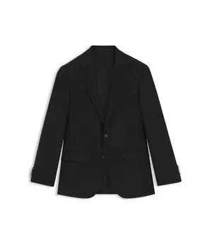 BOSS Slim-fit Jacket In Stretch Wool - Black