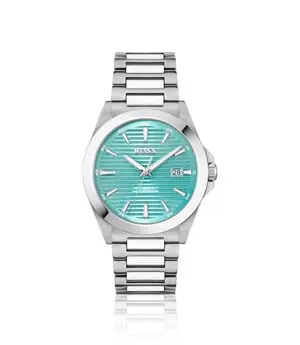 BOSS Silver-tone Watch With Turquoise Dial - Assorted Pre Pack