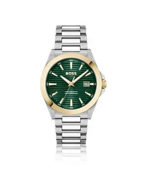 BOSS Strike Two-tone Watch With Green Grooved Dial - Assorted Pre Pack