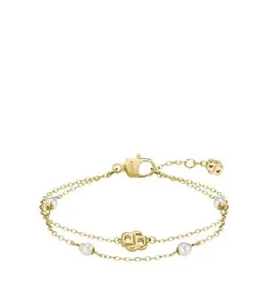 BOSS Layered Gold-tone Bracelet With Pearlized Beads - Assorted Pre Pack