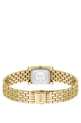 BOSS Gold-effect Watch With Crystals