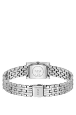 BOSS Crystal-embellished Silver-tone Watch