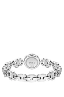 BOSS Silver-tone Monogram-link Bracelet Watch