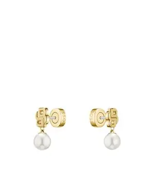 BOSS Double B Monogram Pearl Earrings - Assorted Pre Pack