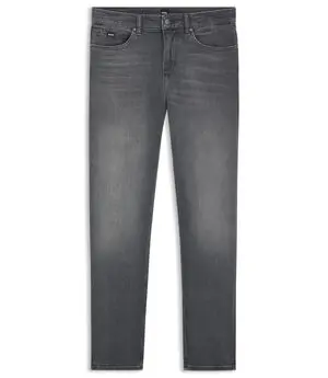 BOSS Delaware Slim-fit Stretch Denim Jeans - Grey