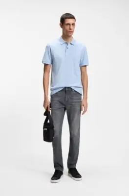 BOSS Delaware Slim-fit Stretch Denim Jeans - Grey