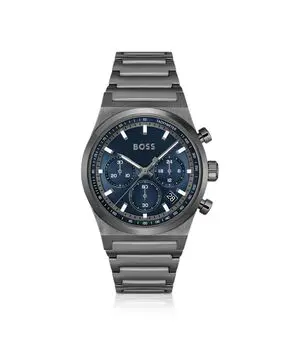 BOSS Chronograph Watch In Grey-plated Steel - Assorted Pre Pack