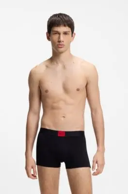 Hugo Three-pack Of Stretch-cotton Trunks