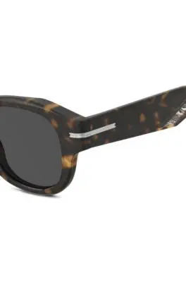 BOSS Patterned Acetate Sunglasses