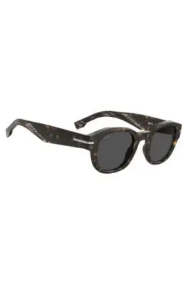 BOSS Patterned Acetate Sunglasses