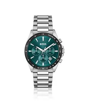 BOSS Link-Bracelet Chronograph Watch With Grooved Dial Assorted Pre Pack