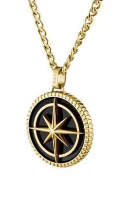 BOSS Medallion Pendant Necklace