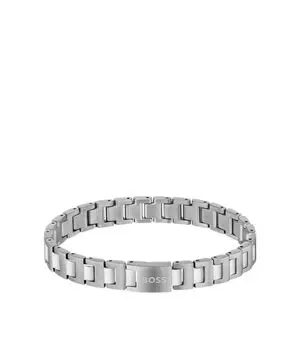 BOSS Silver-tone Link Cuff With Logo - Assorted Pre Pack