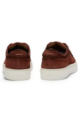 BOSS Gary Suede Trainers - Brown