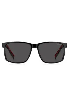 Hugo Eyewear X Vcarb Black Acetate Sunglasses