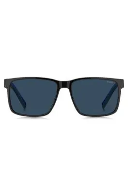 Hugo Acetate Sunglasses With Logo Trims