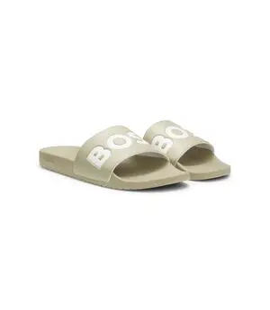 BOSS Logo Slides - Khaki
