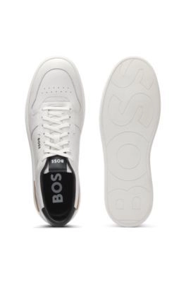 BOSS Leather Trainers With Logo Detail