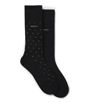 BOSS Regular-length Socks Two-pack - Black