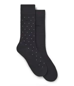 BOSS Regular-length Socks Two-pack - Dark Grey