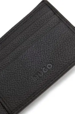 Hugo Leather Wallet With Stacked-logo Trim