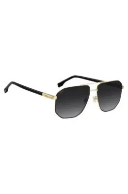 BOSS Gold-tone Sunglasses