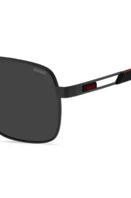 Hugo Double-bridge Sunglasses With Logo