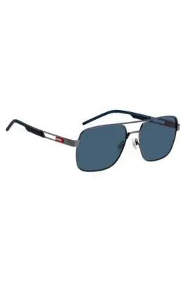 Hugo Double-bridge Sunglasses With Cut-out Temples - Assorted Pre Pack
