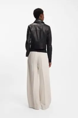 BOSS Leather Biker Jacket