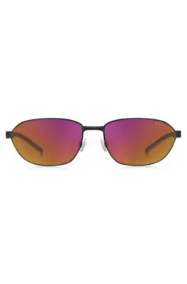 Hugo Metal Sunglasses With Cut-out Logo