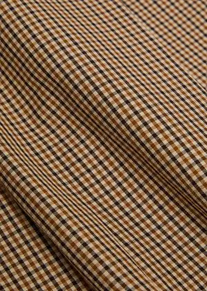 Vince Camille Checked Wide-leg Trousers - Beige