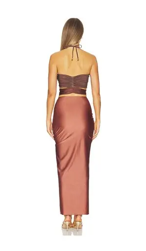 BAOBAB Maxi Dress - Metallic Copper