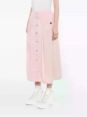 AGNES B. Pleated Midi Skirt