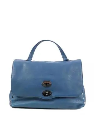 ZANELLATO Postina® Leather Tote Bag - Blue