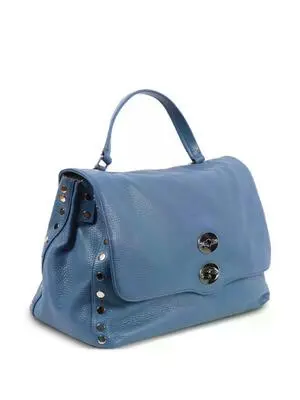 ZANELLATO Postina® Leather Tote Bag - Blue
