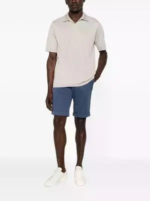 BRIGLIA 1949 Turn-up Hem Shorts - Blue