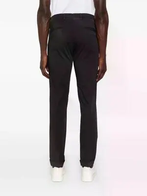 BRIGLIA 1949 Turn-up Hem Trousers - Black