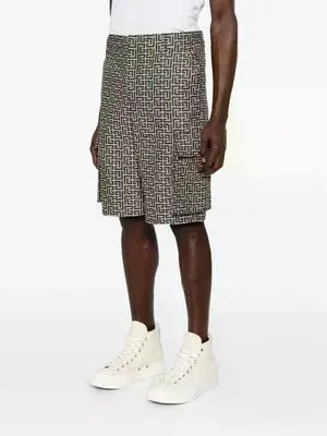 Balmain Monogram Cargo Shorts