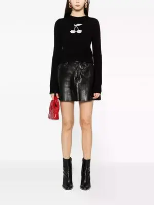 Cynthia Rowley Intarsia Cropped Jumper