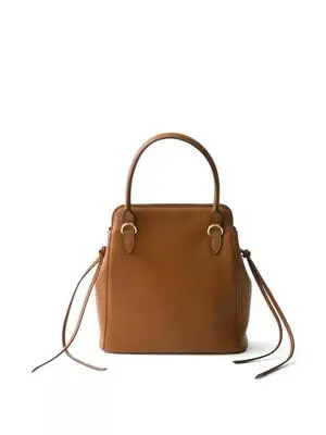 Prada Mini Leather Handbag - Brown