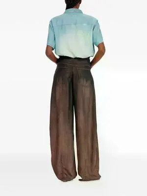 DIESEL® 1987 D-khelz High-waist Wide Barrel Leg Jeans - Brown