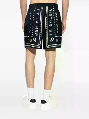 Balmain Graphic Print Shorts
