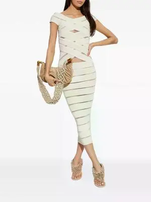 Balmain Glitter-embellished Mini Dress