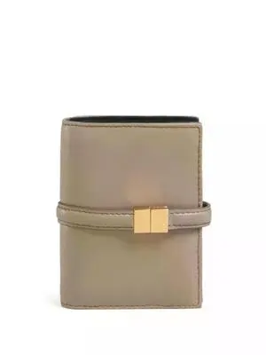 Marni Prisma Logo-engraved Leather Wallet - Neutrals
